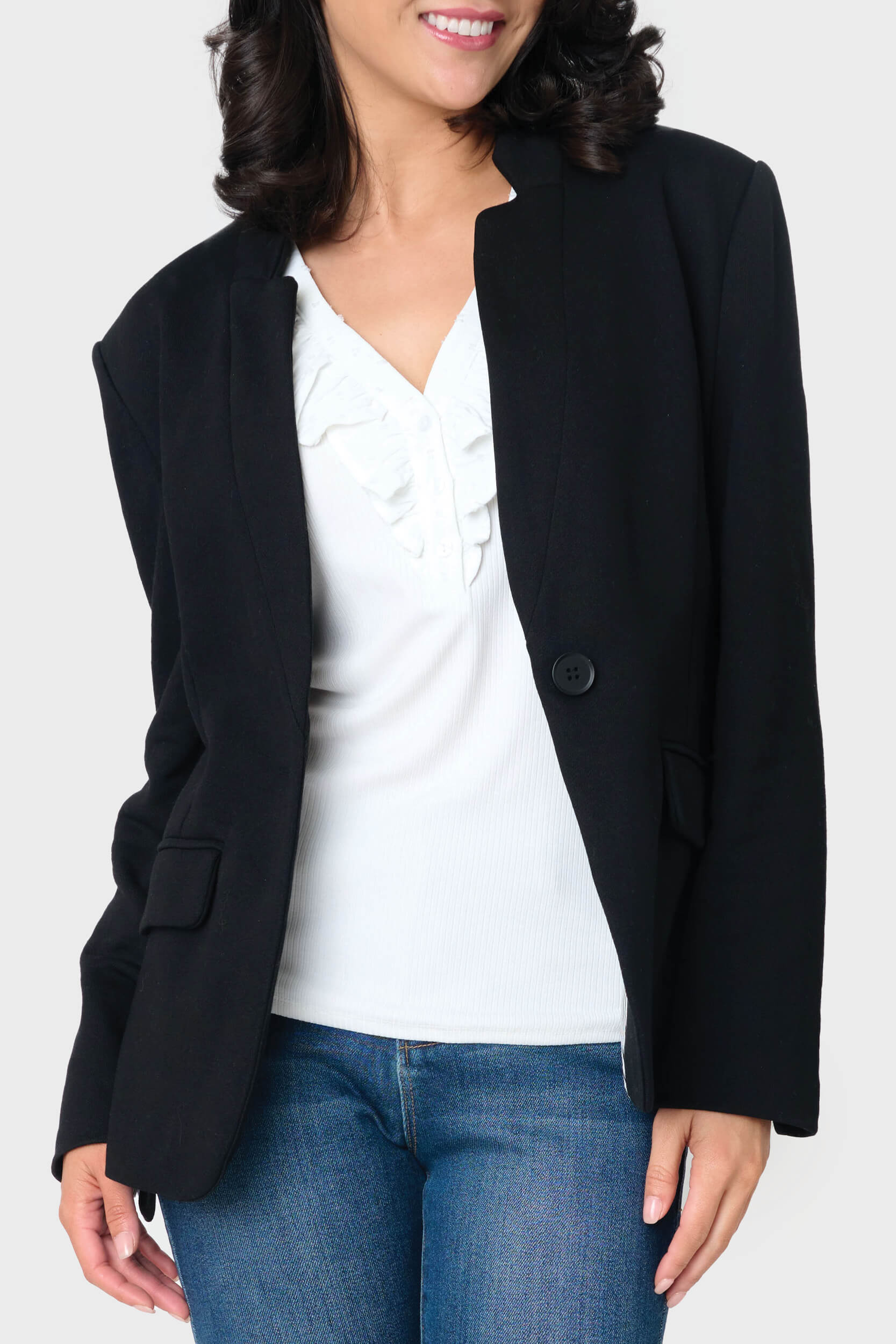 Notch Collar Blazer – Gibsonlook