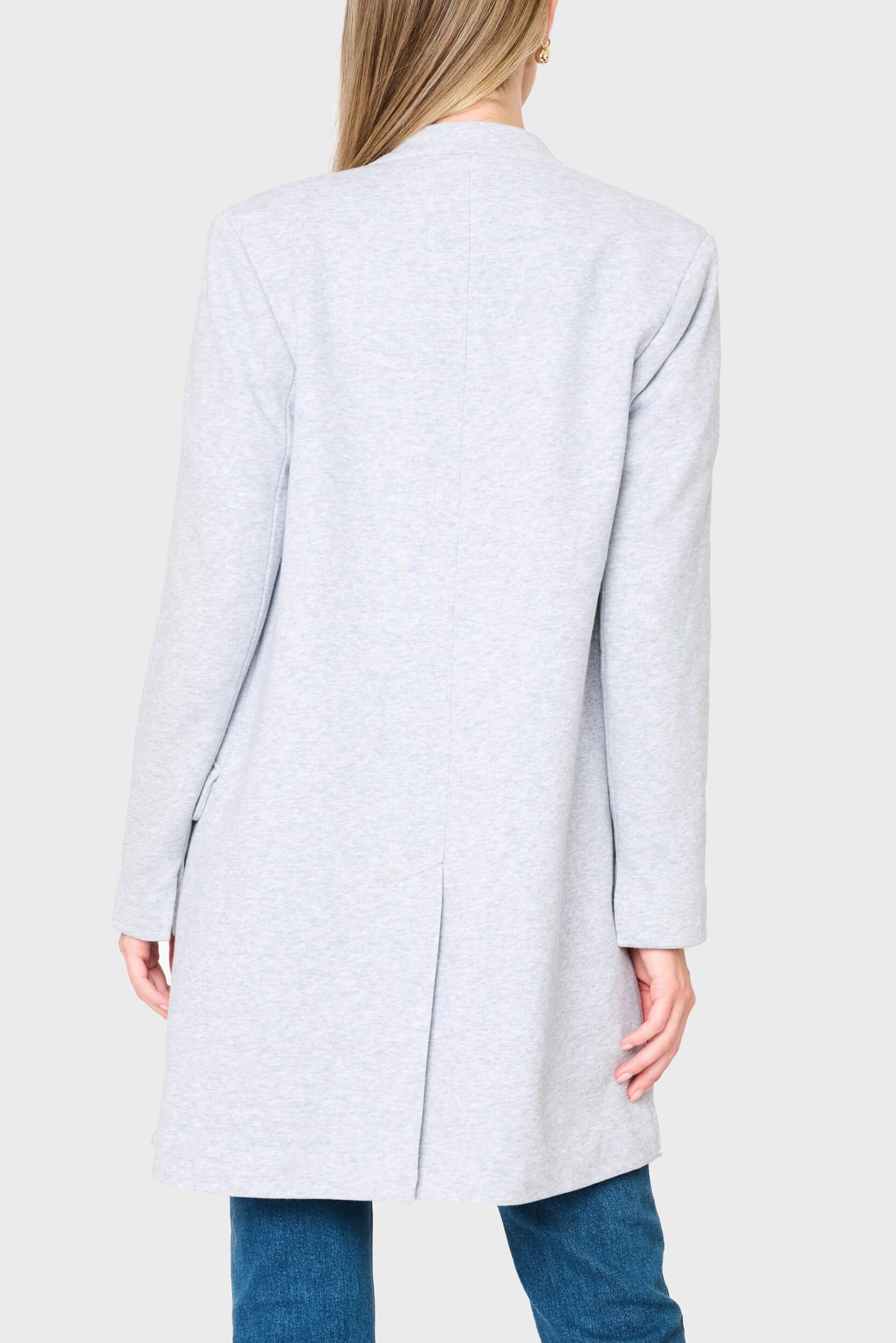 Notch Collar Knit Topper Jacket | Winter Long Coat – Gibsonlook