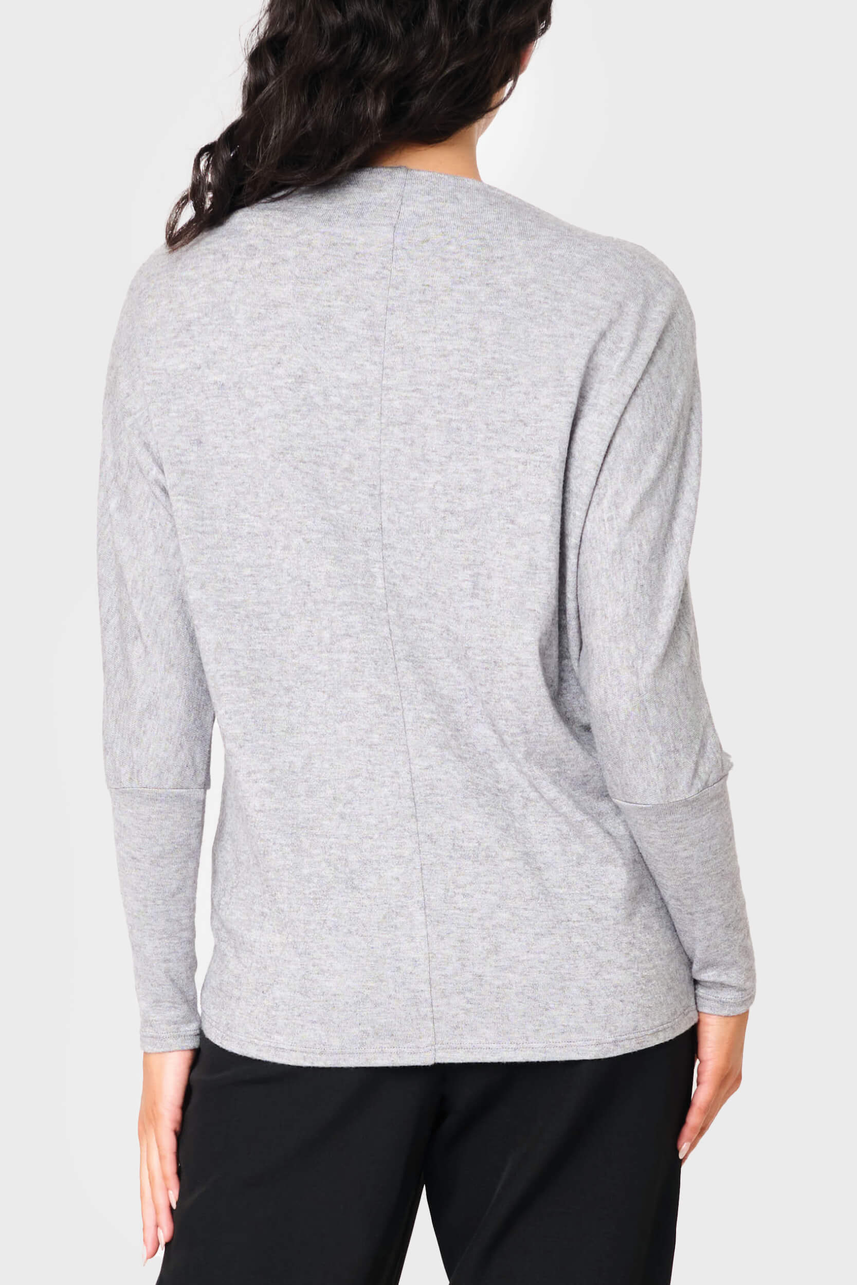 Slouchy Luxe Open Neck Sweater | Cashmere-Soft Knit Pullover – Gibsonlook